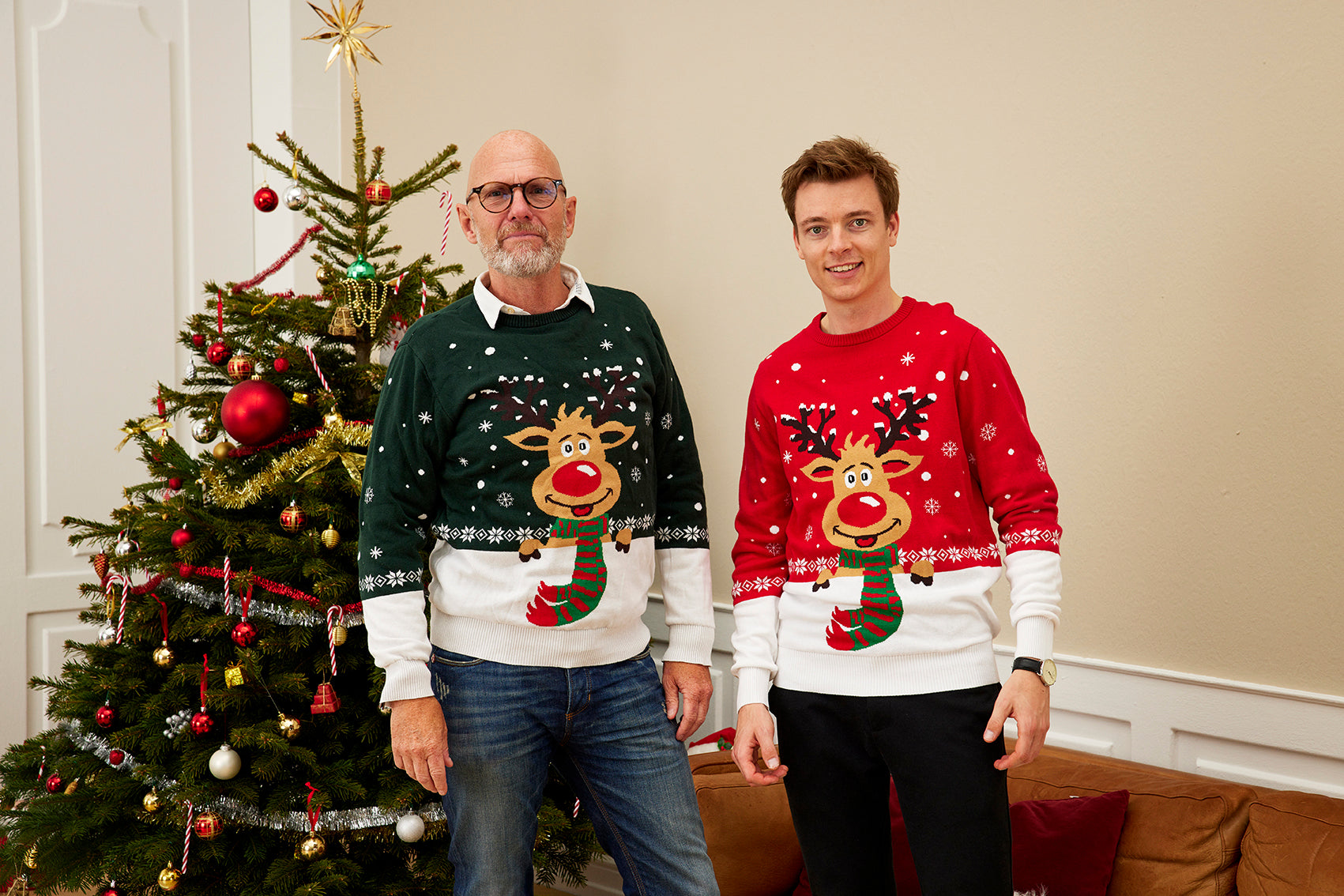 Stygg julegenser for dame, herre og barn